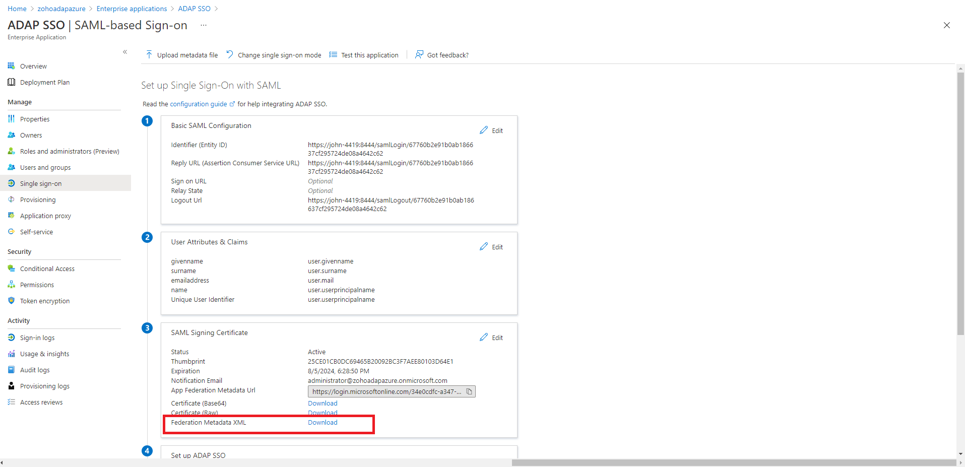 Configure Sso Using Custom Idp Sso Guide Adaudit Plus