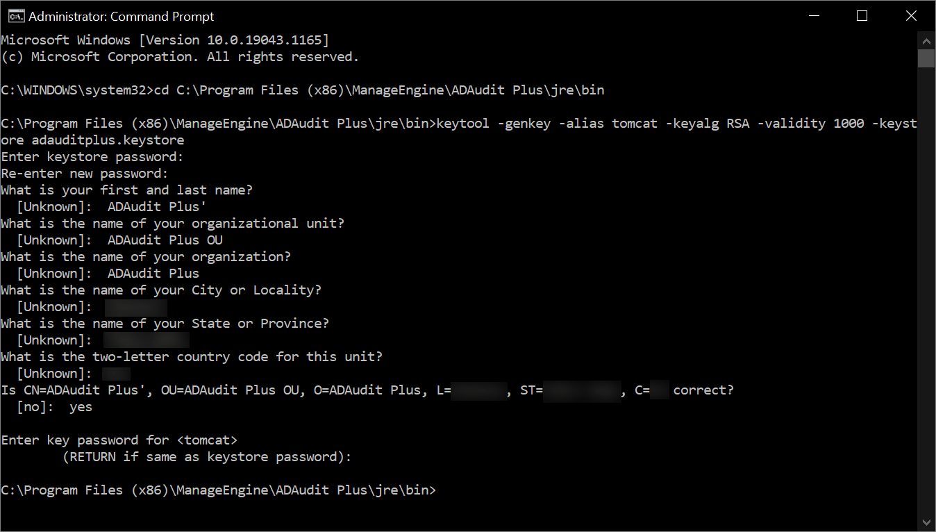 Steps for enabling SSL | SSL configuration guide | ADAudit Plus