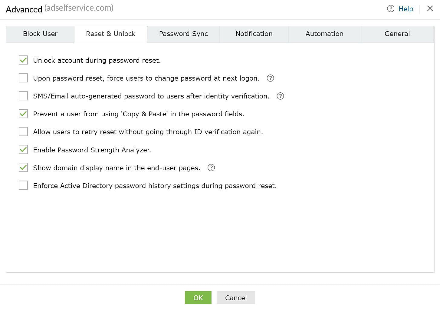 Password security and compliance - ADSelfService Plus