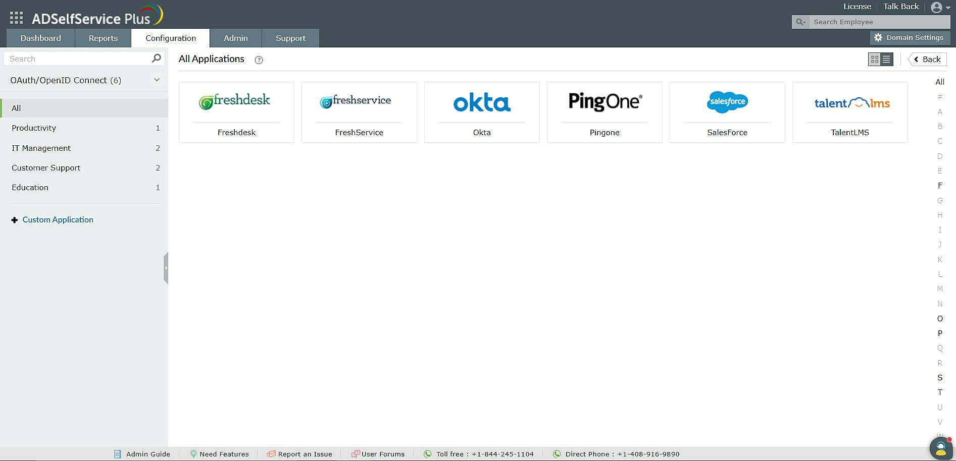 OpenID/OAuth single sign-on - ADSelfService Plus