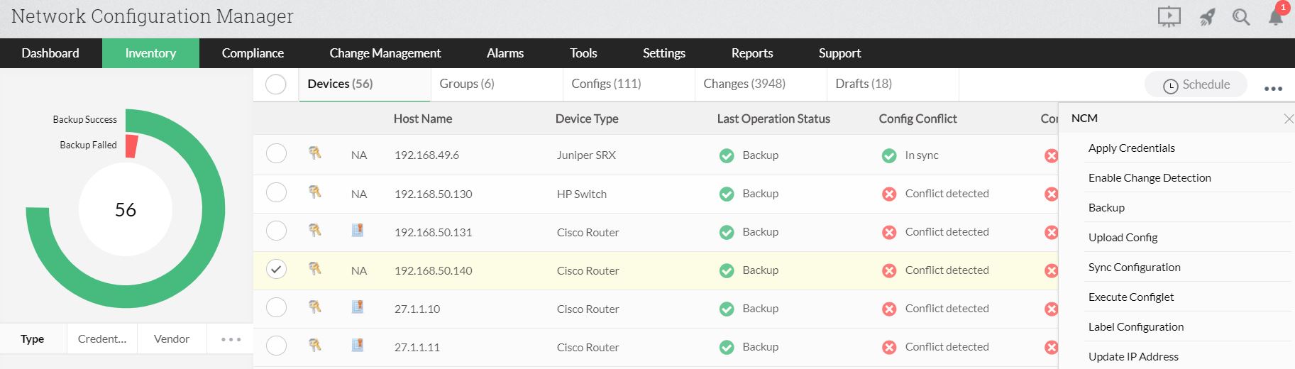 网络备份软件 | 网络设备备份 - ManageEngine Network Configuration Manager 网络备份软件 | 网络设备备份 - ManageEngine Network Configuration Manager