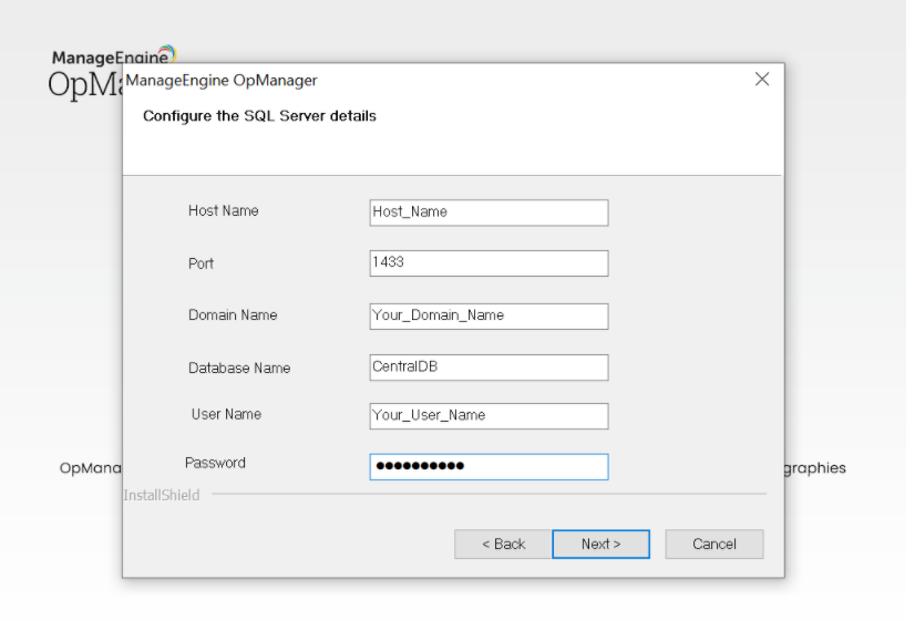 安装OpManager企业版 | OpManager帮助手册