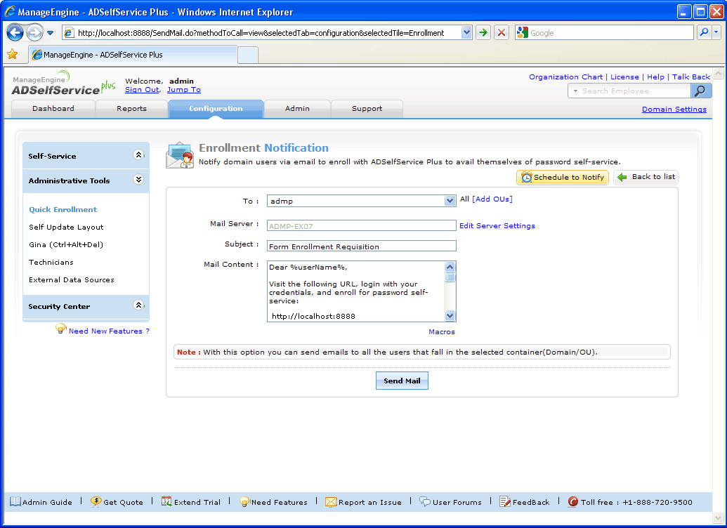 Web based Active Directory management with self service portal features ... Web based Active Directory management with self service portal features ...
