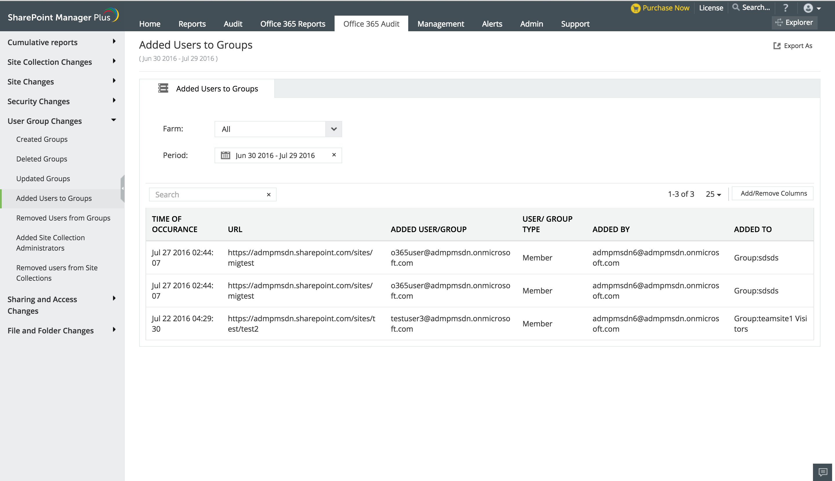 SharePoint Online审核工具 | Office 365审核- SharePoint Manager Plus SharePoint Online审核工具 | Office 365审核- SharePoint Manager Plus